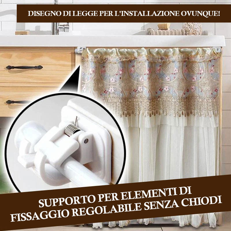 Supporti per staffa per asta regolabili senza chiodi – Risoluce