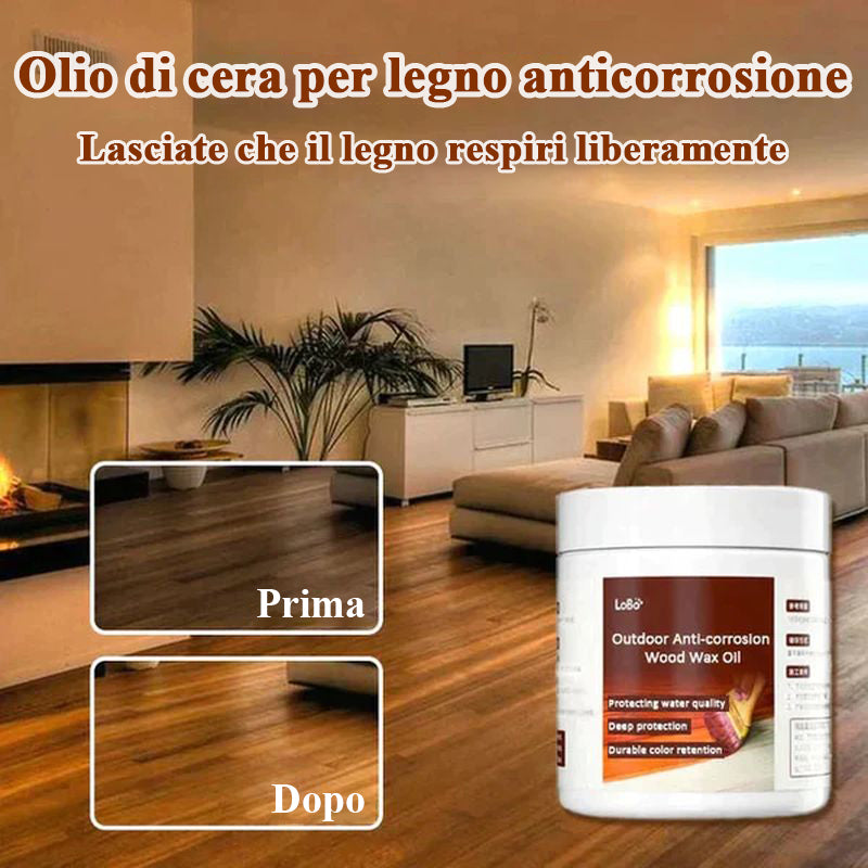 Olio Cera Anticorrosione per Legno per Esterni (Impermeabilizzazione e ...