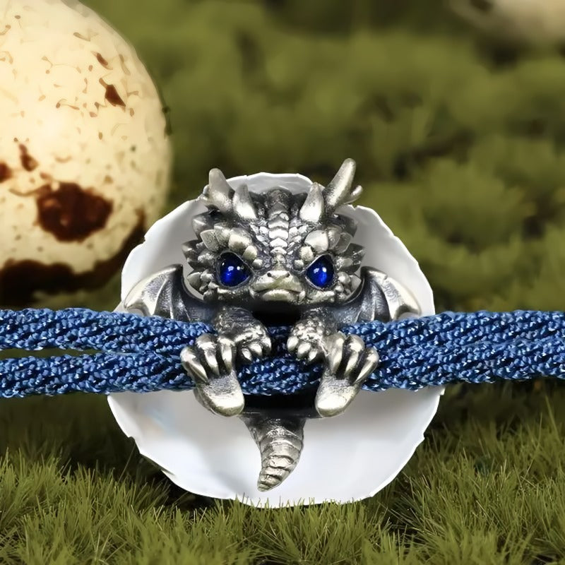🐲🎁Braccialetto drago d'argento carino – Risoluce