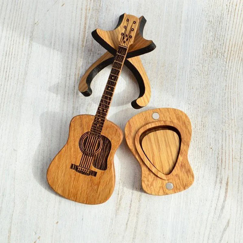 Scatola in legno per plettri di chitarra acustica – Risoluce
