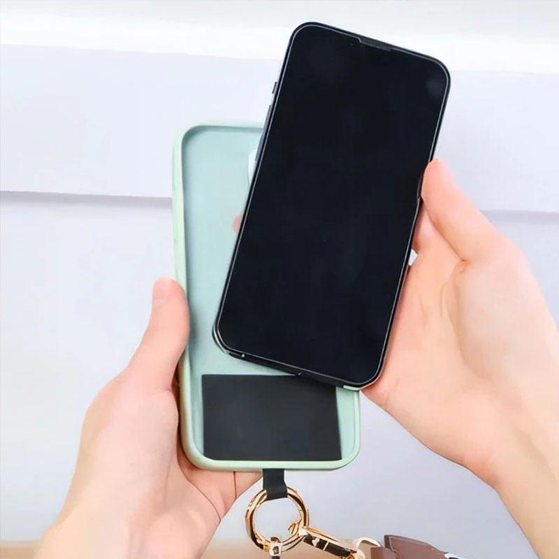 Tracolla per cellulare con tasca con cerniera – Risoluce