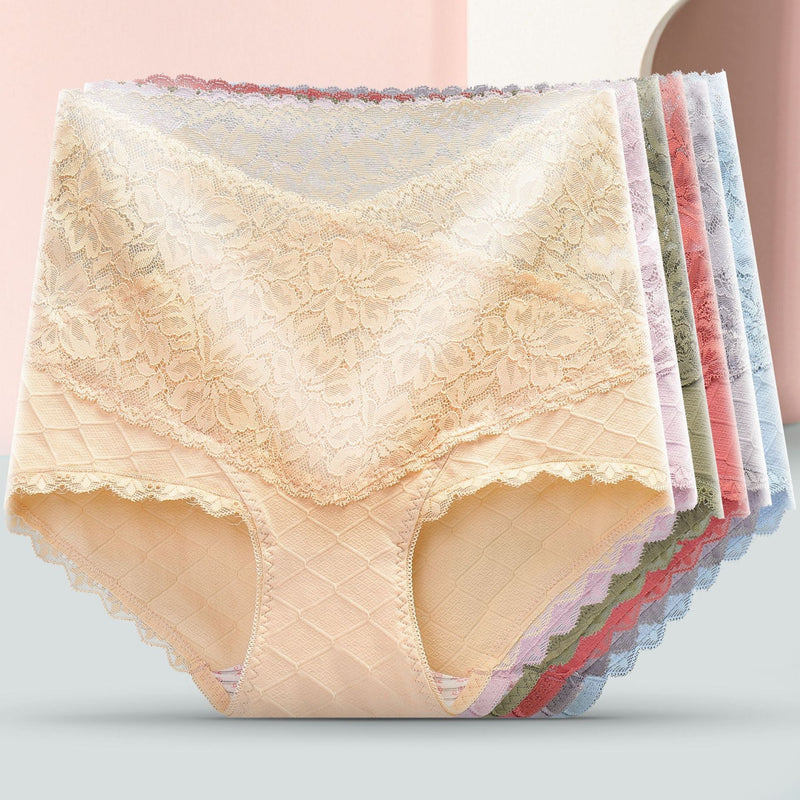 Mutandine da donna con pannello in pizzo a vita alta – Risoluce